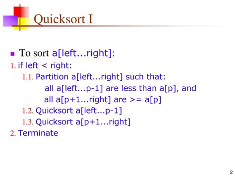 quicksort ppt download