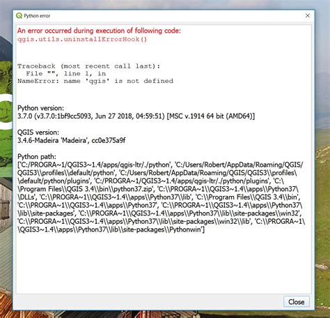 Qgis Couldnt Load Sip Module Geographic Information Systems Stack