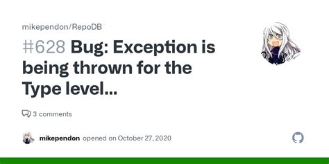 Bug Exception Is Being Thrown For The Type Level Propertyhandler For