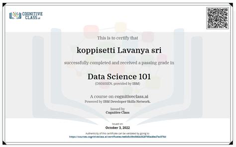 lavanya sri on linkedin datascience101 cognitiveclass ibm