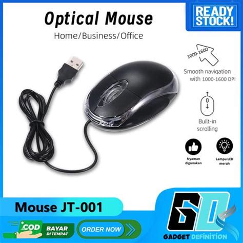 Promo Mouse Lampu Usb Standar Mouse Optik Lampu Kabel Optical Mouse Jakarta Utara Gadget