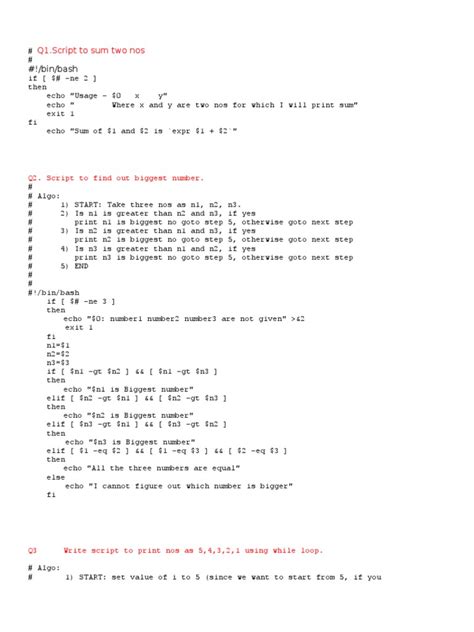 Pdf Shell Script Programs Dokumentips