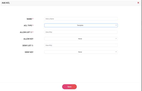Configuring ACL Access Control List