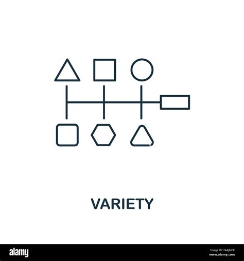 Variety Outline Icon Thin Line Style From Big Data Icons Collection Pixel Perfect Simple