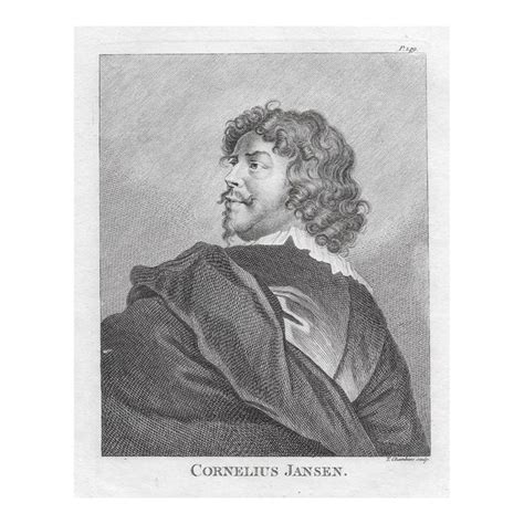 1798 Portrait Engraving Of Dutch Artist Cornelius Jansen Chairish
