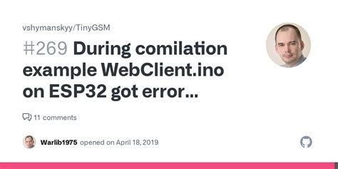 during comilation example o on esp32 got error cannot declare variable client to