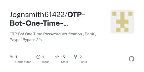 Github Jognsmith61422 Otp Bot One Time Password Verification Bank