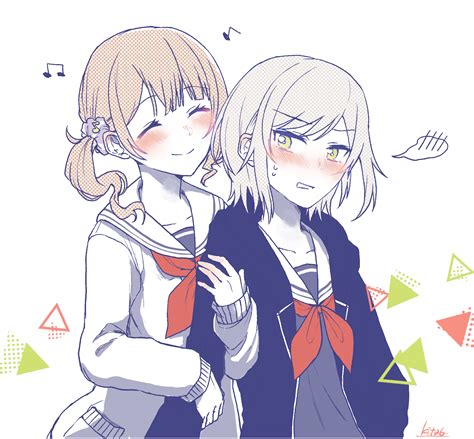 Mochizuki Honami And Hinomori Shiho Project Sekai Drawn By Akaji