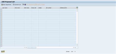 EHSSUGGP SAP Tcode Proposal List Person Prot