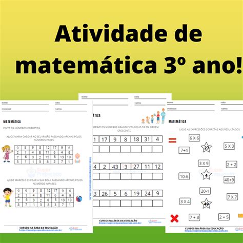 Atividade De Matemática 3º Ano 3 Simulados E Questões