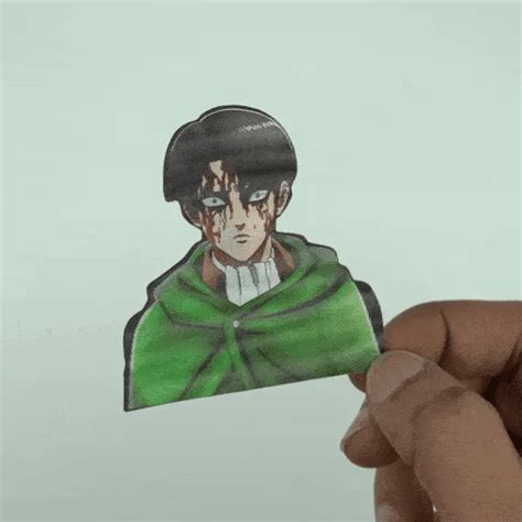 Levi Mini 3d Sticker Otakukulture