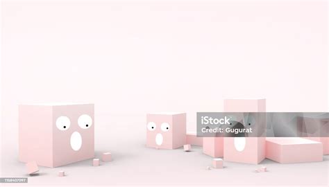 파스텔 레드 모노톤 배경 아트 3d 렌더링에 리더 컨셉 모던 아트와 현대의 직사각형 모양 의 힘 3차원 형태에 대한 스톡 사진