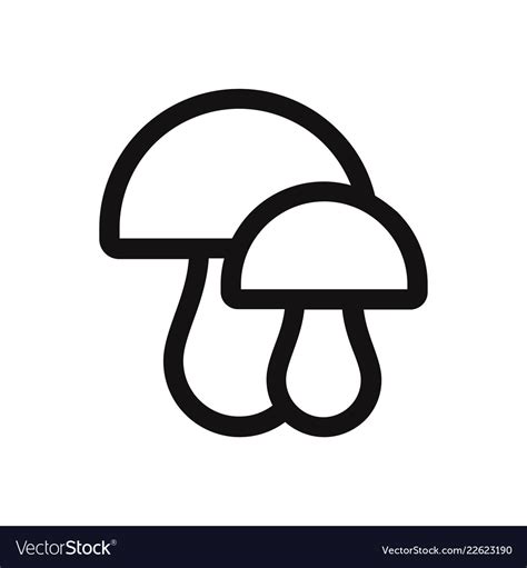 Mushroom Icon Royalty Free Vector Image Vectorstock