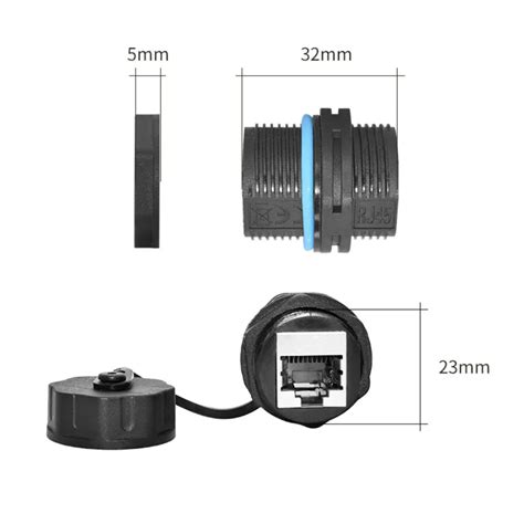 Герметична розетка YXY 8P8C/RJ45 в комплекті з вилкою – Starlink PoE