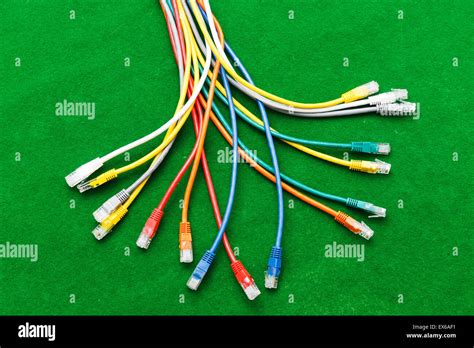 Ethernet Network Cables Stock Photo Alamy
