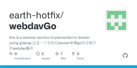 Github Earth Hotfix Webdavgo This Is A Webdav Service Implemented In Docker Using Golang