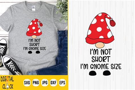 i m not short i m gnome size gnome svg graphic by digital click store