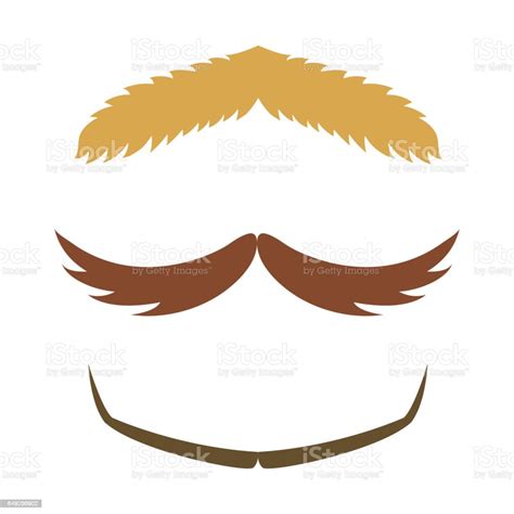 실루엣 벡터 콧수염 머리 Hipster 곱슬 컬렉션 수염이 발사와 신사 기호 패션 성인 인간의 얼굴 준 벡터 일러스트 레이 션 검은색에 대한 스톡 벡터 아트 및 기타 이미지