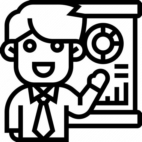 Performance Analyst Report Presentation Meeting Icon Download On