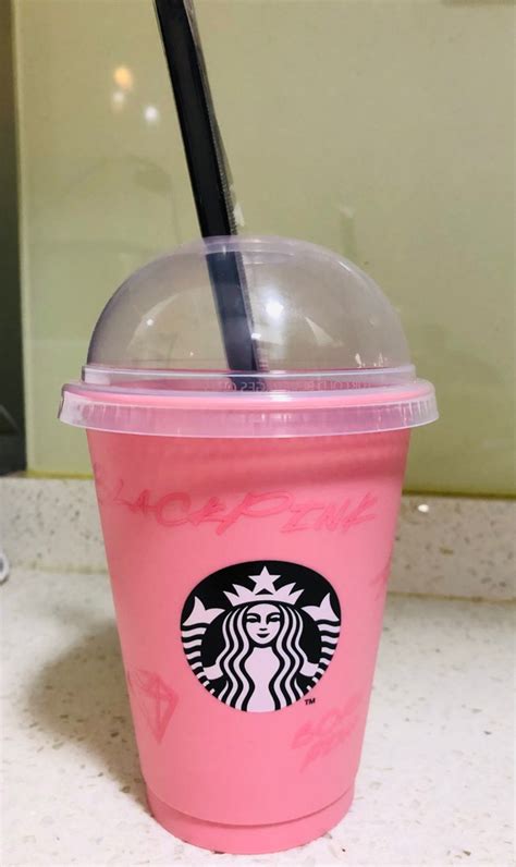 Starbucks Blackpink Limited Version Reusable Cup With Straw Furniture And Home Living