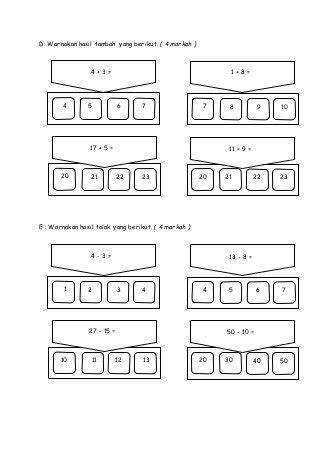 Contoh Soalan Dlp Matematik Tahun Katelynsrparks