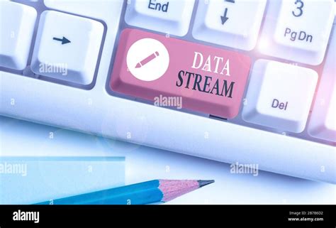 Handwriting Text Writing Data Stream Conceptual Photo Sequence Of Digitally Encoded Coherent