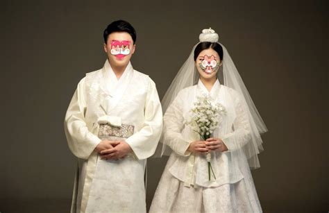 20대 셀프 웨딩 결혼식 2부 드레스 상큼한 노란색 한복 A3