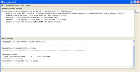 AMI Simulation Issue Within ADS Interface Forum Interface TI E2E Support Forums