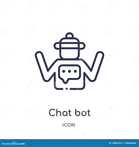 Linear Chat Bubble Icon From Comunation Outline Collection Thin Line