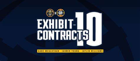 Nuggets Sign Jahmir Young Gabe Mcglothan And Jaylin Williams To Exhibit 10 Contracts With The