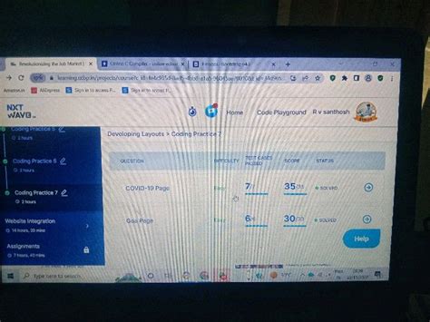 Developing Layouts Coding Practice 7 Santhosh Rv
