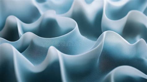 Abstract Blue Fabric Waves Creating Dynamic Fluid Texture Background Stock Image Image Of