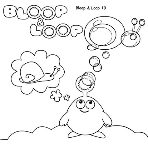 Bloop And Loop Coloring Pages