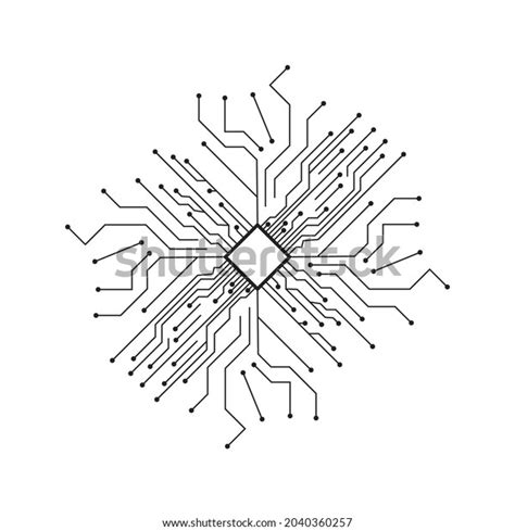 Computer Vector Background Circuit Board Electronic Stock Vector Royalty Free