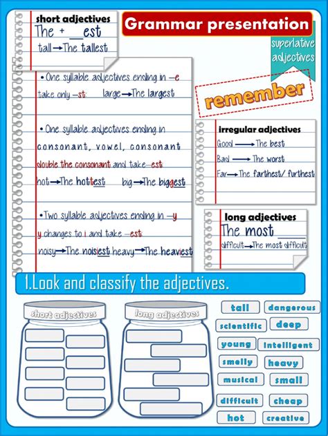 Get Plus Adjective Worksheet