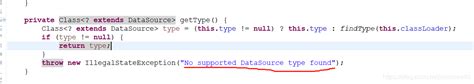 Springboot 启动 No Supported Datasource Type Found。 Csdn博客