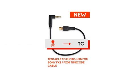 Tentacle Sync Micro Usb Timecode Cable For The Sony Fx3 Fx30