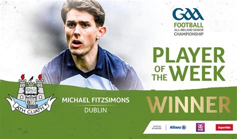 Michael Fitzsimons Voted Gaa Ie Footballer Of The Week