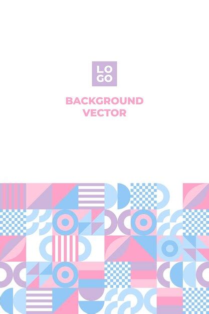 기하학적 모양 모자이크 배경 프리미엄 벡터