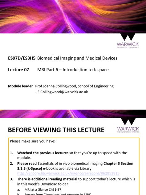 L07 Mri Part 6 Pdf Sampling Signal Processing Signal Processing