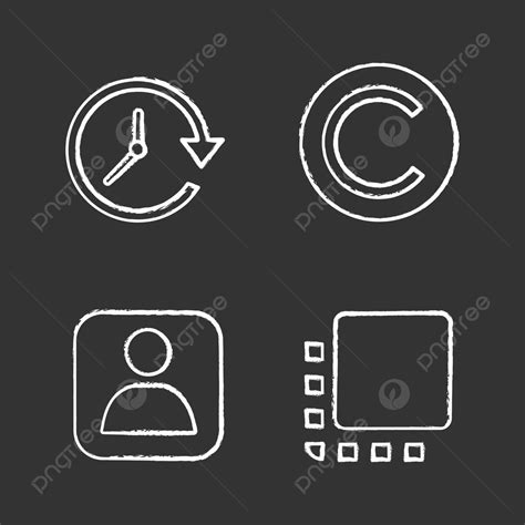 Uiux Chalk Icons Set Concept Vector To Front Vector Concept Vector To Front PNG And Vector