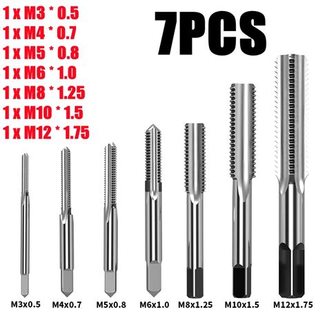 12pcs Tap And Die Set Internal And External Threads Essential Threading Rethreading Tool Kitm6