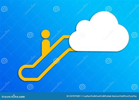Journey Or Transition Into Cloud Stock Illustration Illustration Of Saas Diagram 257079281