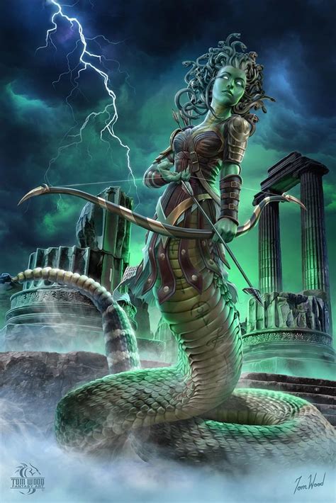Medusa Medusa Bow And Arrow Greek Gods And Goddesses Medusa Gorgon