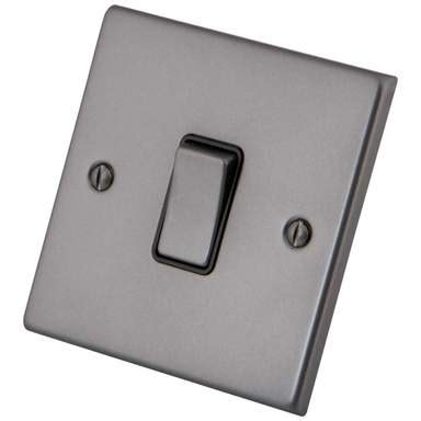 M2 Decorative 20A DP Switch Black Insert Gunmetal 6104 050 CEF
