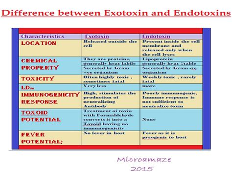 Microamaze Difference Between Exotoxin And Endotoxin