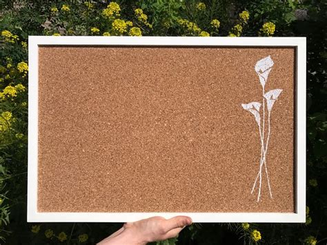 Пробковая доска для заметок, карта желаний с рисунками, надписями ...