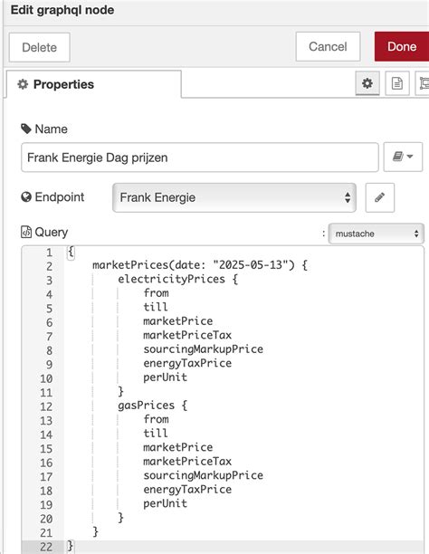 Now To Pass On A Variable To A Graphql General Node Red Forum