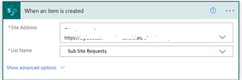 Automate Sharepoint Sub Site Creation With Power Automate Flow