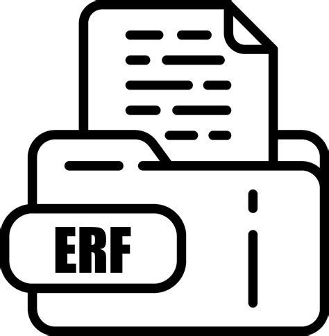 Erf File Icon 48944824 Vector Art At Vecteezy